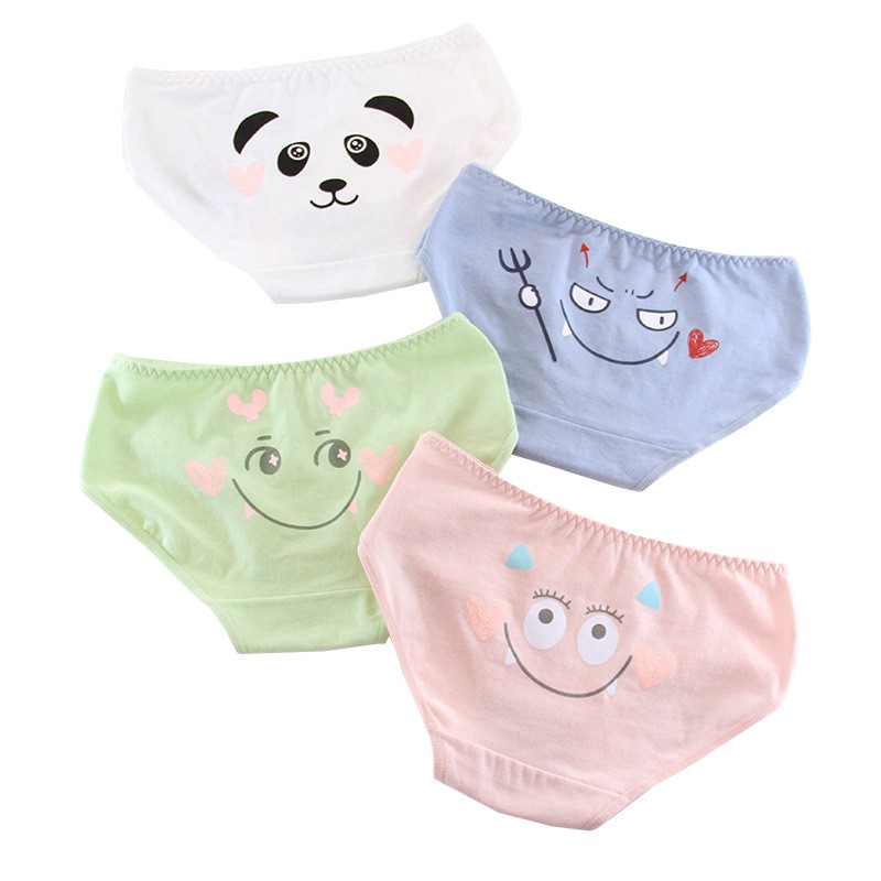 Devil and Angel Panties Women's Cotton Mid-Waist Panties Fashion Briefs ...