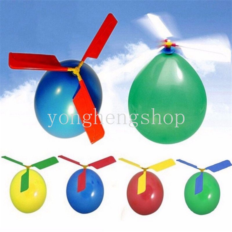 Funny Educational Toy Helicopter Balloon Outdoor Playing Flying Balloon ...