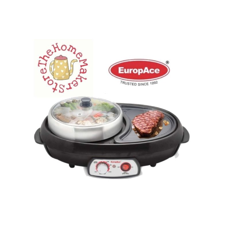 EuropAce ESB 88P ESB88P Electric Steamboat with BBQ Grill | Shopee ...