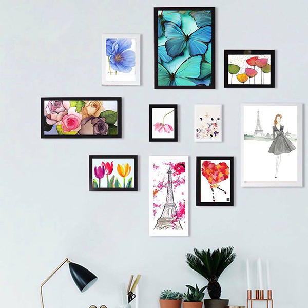 Set of 10 decorative wall picture frames | Shopee Singapore
