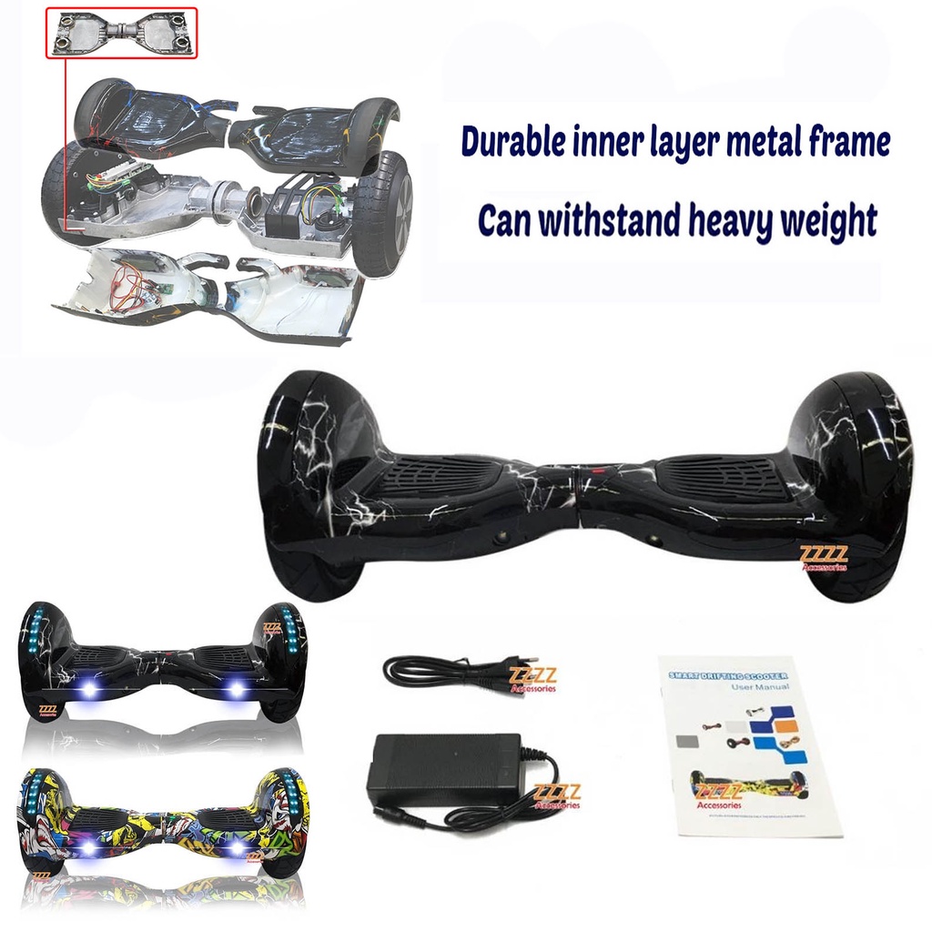 Hoverboard 10inch wheels With Bluetooth and LED Self Balancing Smart ...