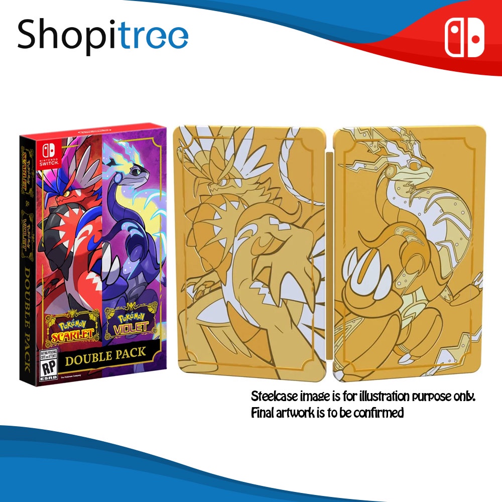 Nintendo Switch Pokemon Scarlet and Violet Double Pack with Steel Case | Shopee Singapore
