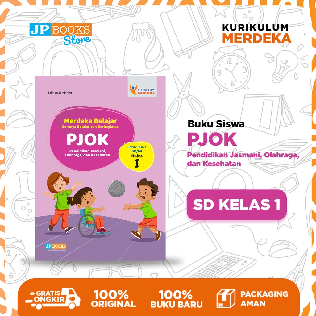 Jp Books – Student Book/Student Book/1St Grade PJOK Elementary School ...