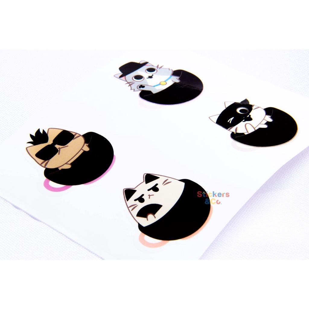HotSpot Thermochromic (Temperature-Sensitive) Stickers. Cat Series ...