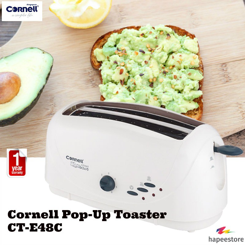 Cornell Pop Up Toaster - CTE-48 (1 Year Warranty) | Shopee Singapore