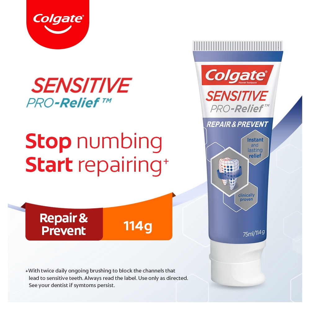 Colgate Sensitive Pro Relief Repair & Prevent Toothpaste 114G | Shopee ...