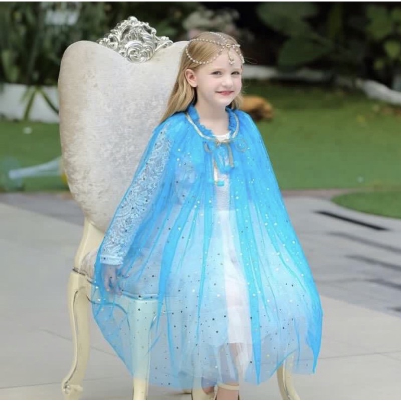 Disney Princess Capes Elsa Cinderella Aurora Costume Cosplay Halloween ...