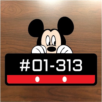 Mickey Mouse House Unit Number Plate | Acrylic Signage | Shopee Singapore