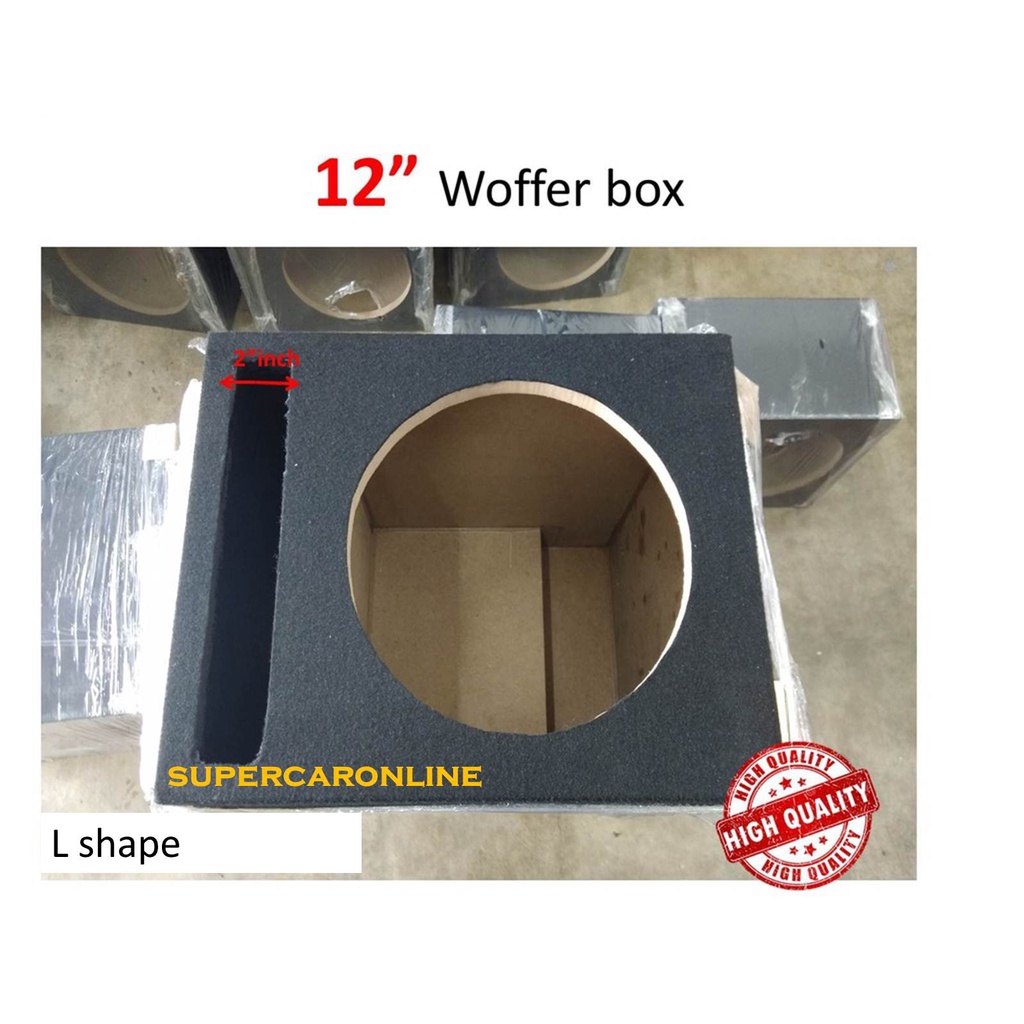 12inch L Shape Speaker Vented Subwoofer Stereo Sub Box Ported Enclosure ...