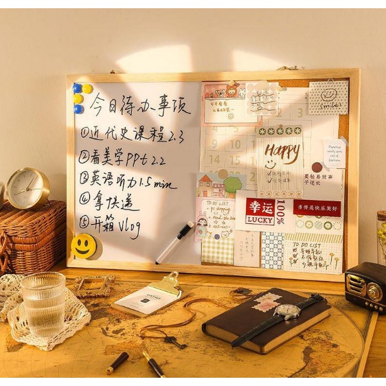 Home Decoration cork message board notice board frame information board ...