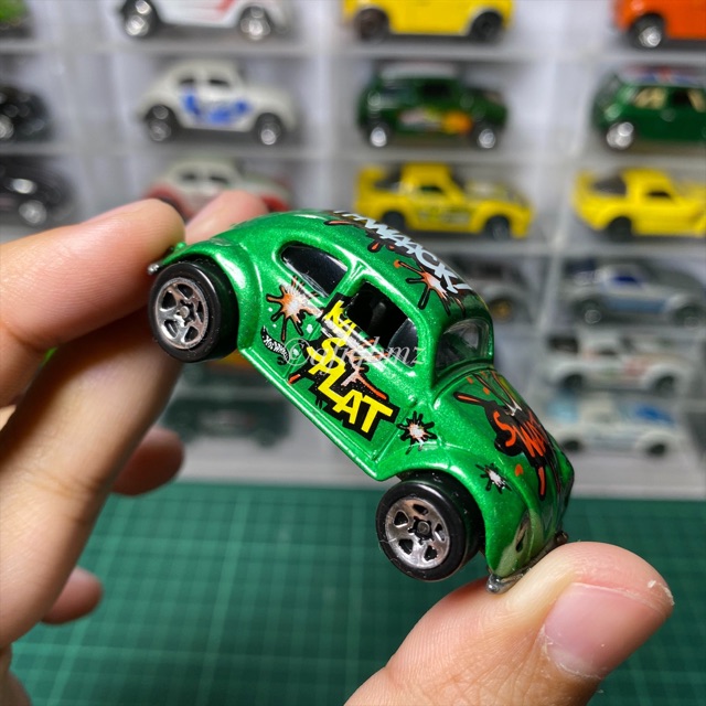 Hot Wheels Vw Beetle Bug Splat (5spoke, with hot wheels logo variant ...