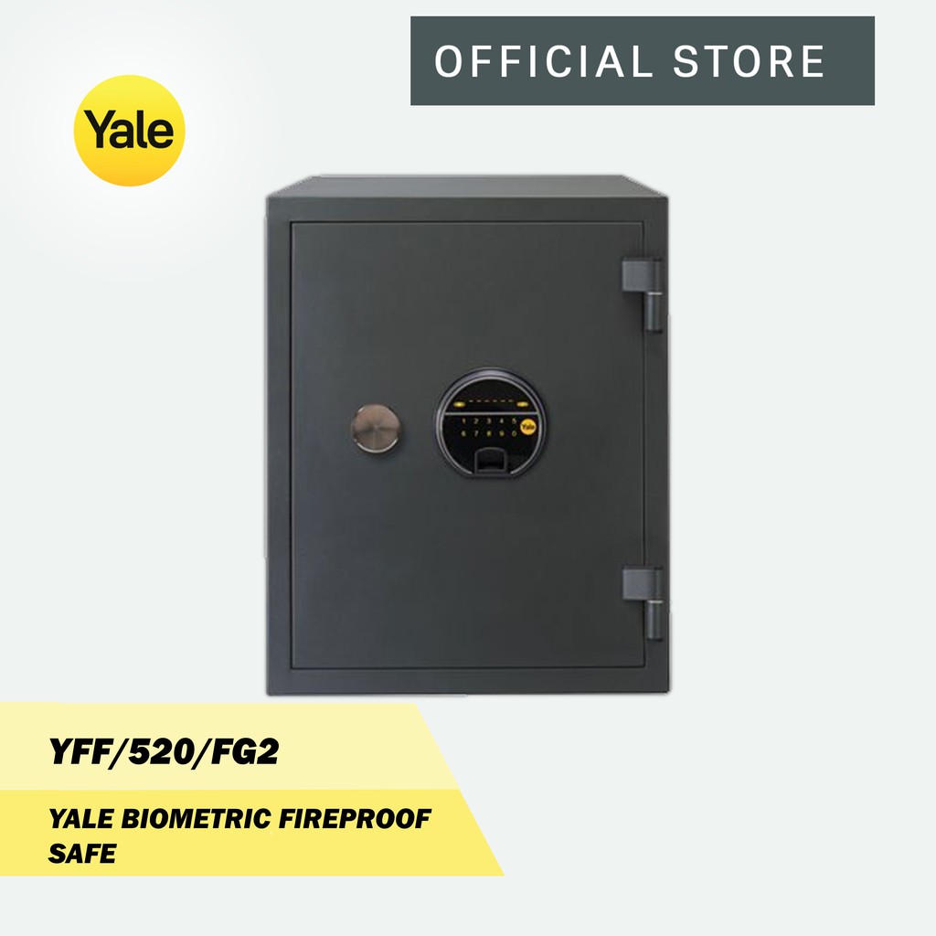 Yale YFF/520/FG2 Fingerprint Fire Safe(Note:Dimension of Digital Panel ...