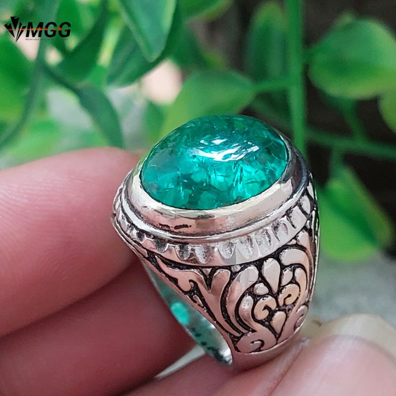 CHATAM RUSSIAN ZAMBRUD STONE RING HQ QUALITY | Shopee Singapore