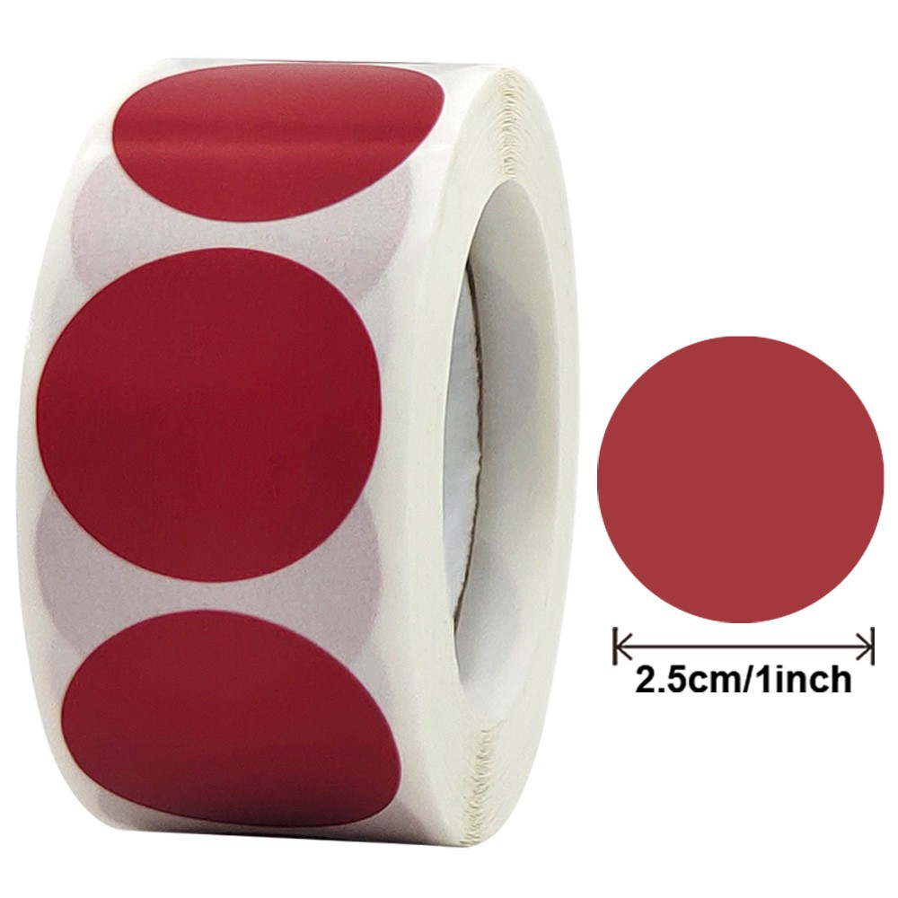 500PCS Chroma Label Removable Color P-Code dot Tags Label Sticker Color ...