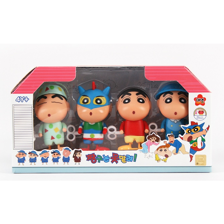 [Special Deal] Crayon Shinchan Wind-up Figure 4P Set | Shopee Singapore