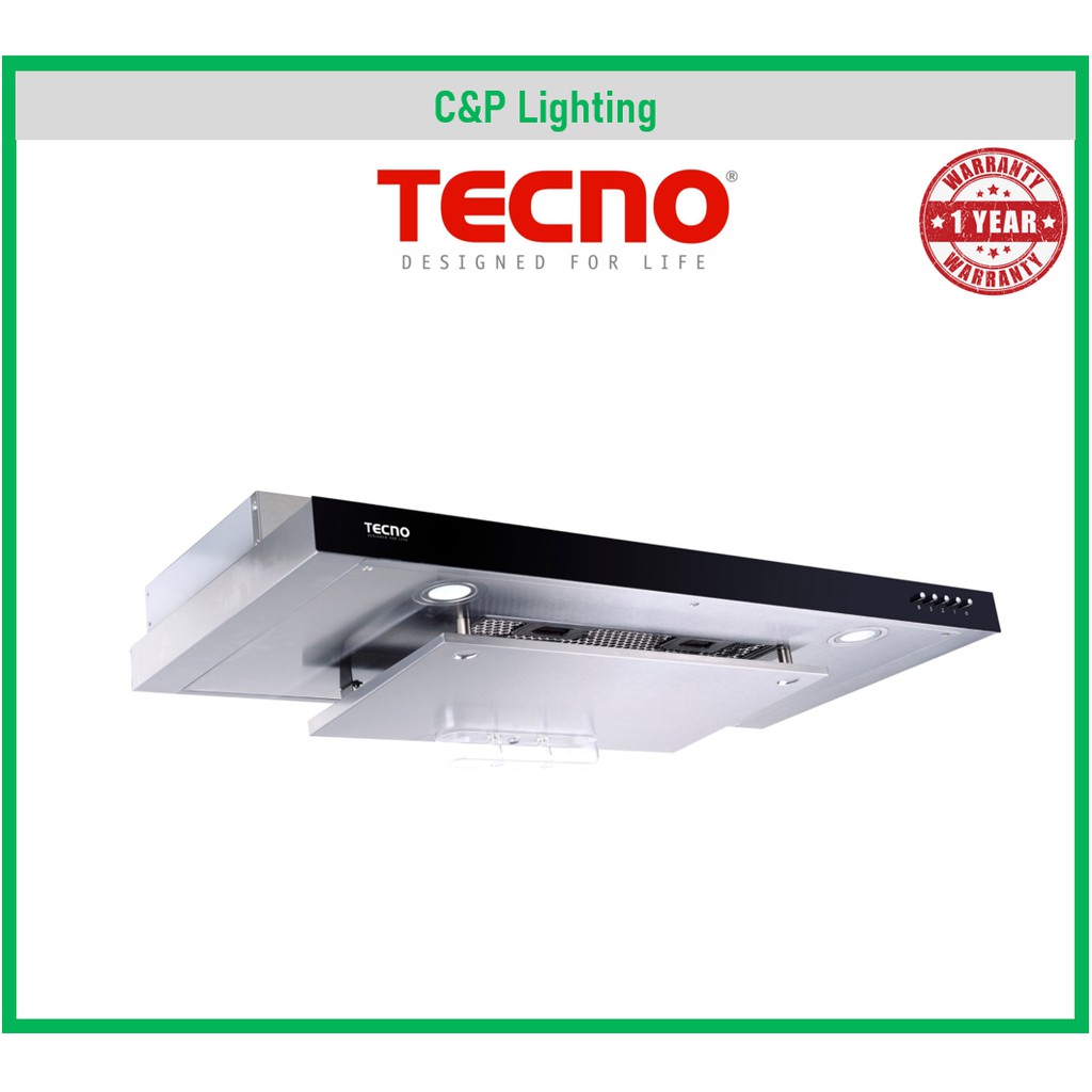 Tecno 90cm Slim Line Cooker Hood with Dyna-X Motor TCH929DP SS ...