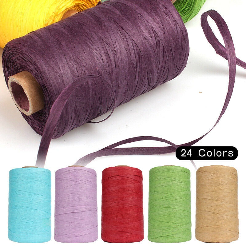 Summer Raffia Organic Straw Paper Yarn Rope for Crochet DIY Hat Bag ...