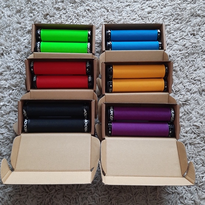 MTB Handlebar Grip / Nukeproof Neutron Knurled Lock-On Grips | Shopee ...