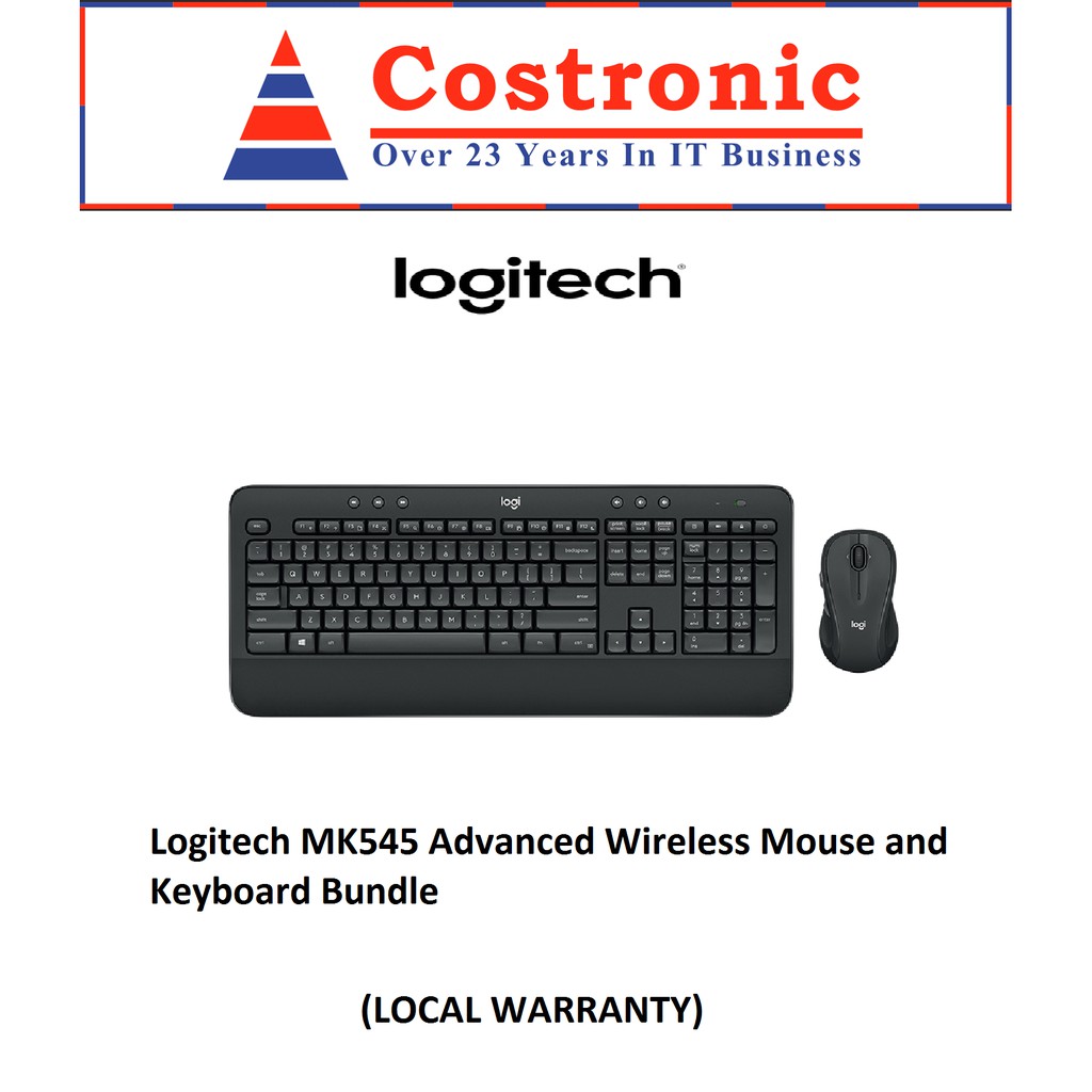 LOGITECH MK545 WIRELESS KEYBOARD AND MOUSE COMBO | Shopee Singapore