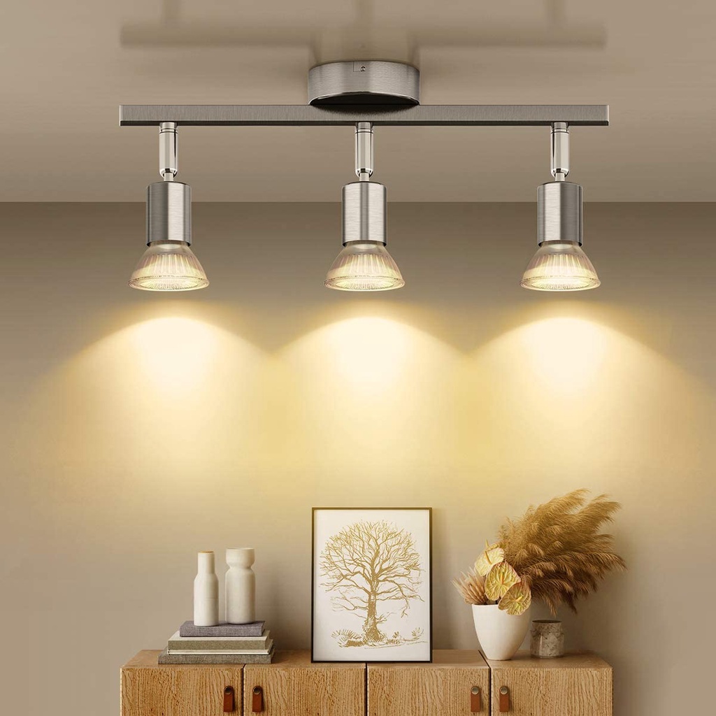 "Ceiling Spotlight Rotatable 3 Way Ceiling Light Fitting Swiveling Lamp ...