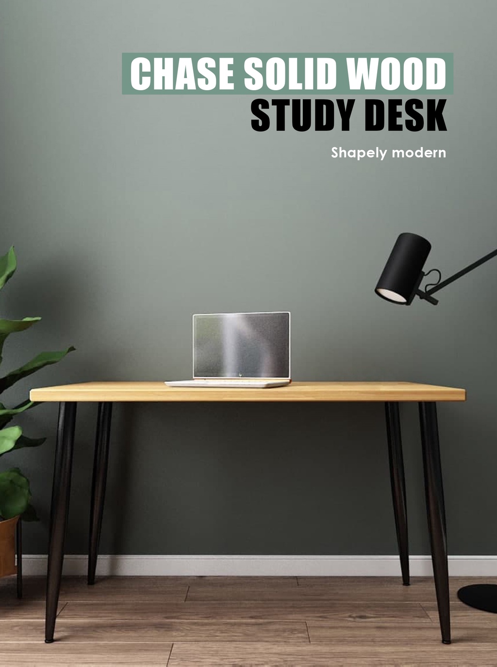 MYSEAT.sg CHASE Solid Wood Study Table customizable local handcrafted ...