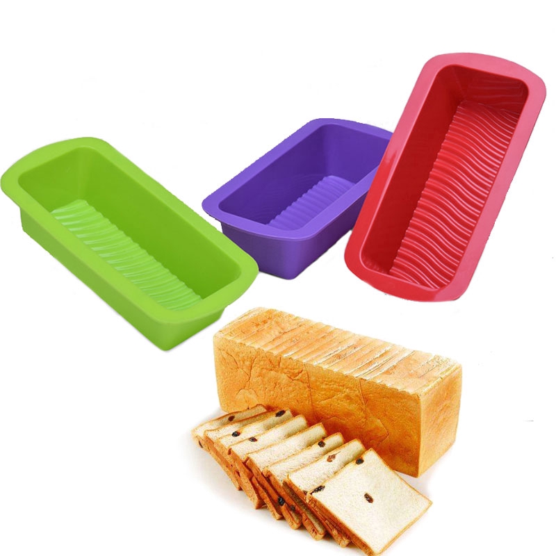 Nonstick Silicone Bread Loaf Pan Toast Bread Mold for Cakes Breads ...