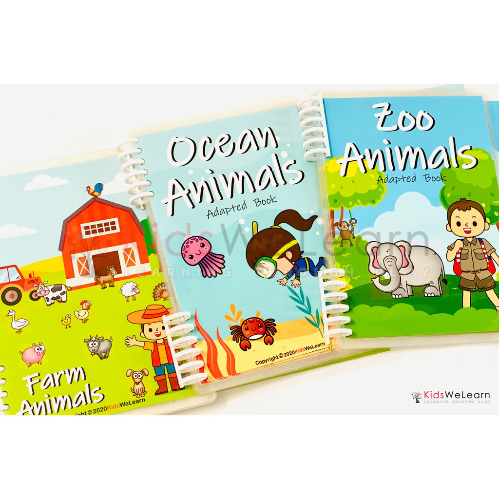 Animals Interactive Books - Ocean Animals, Zoo Animals, Farm Animals ...