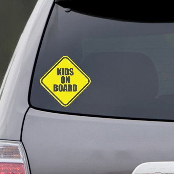 Kids on Board Warning Car Sticker - Car Decal Sticker | Shopee Singapore