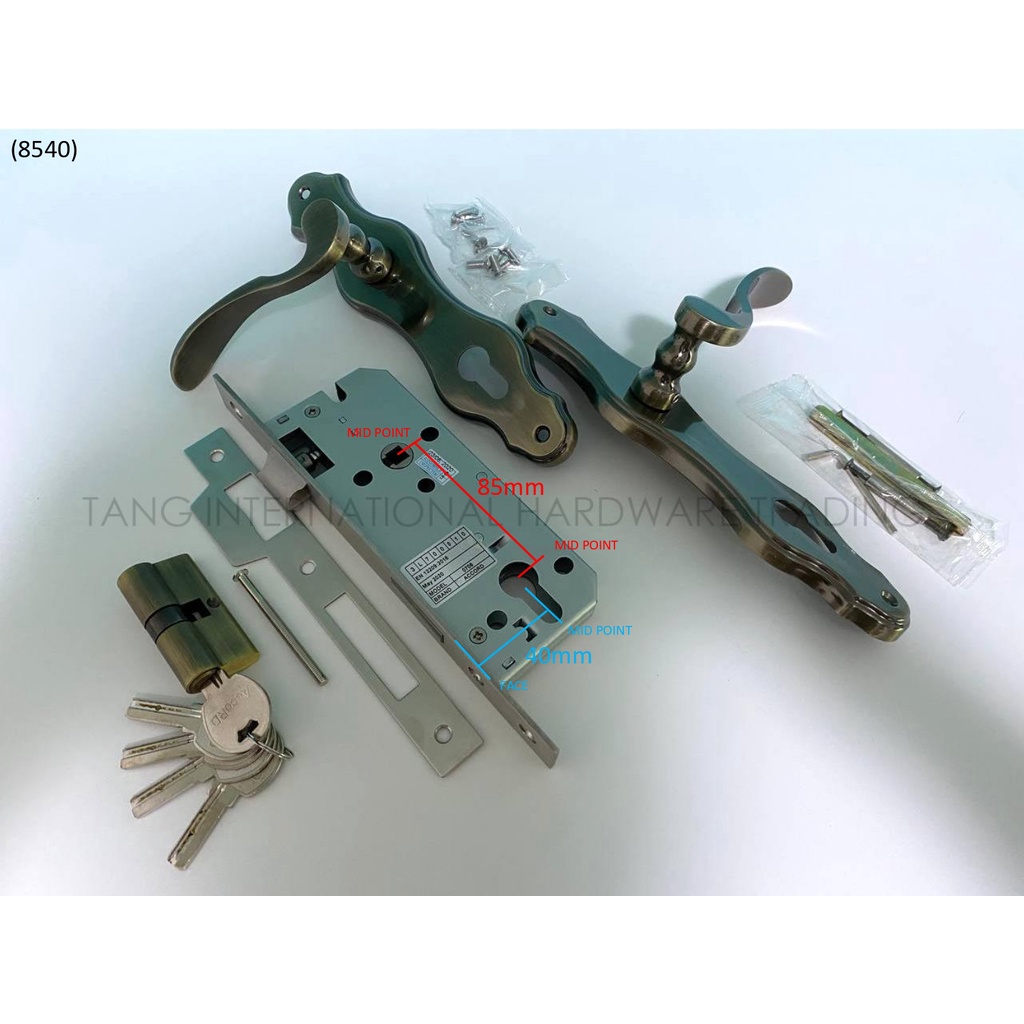 ACCORD Quality Mortise Entrance Gate Lever Set Gate Lock / HDB Gate ...