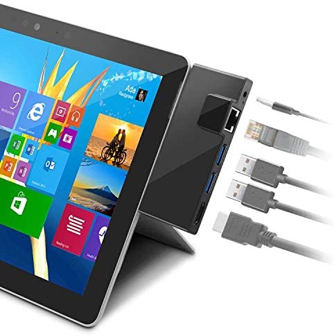 Surface Go Docking Station 4K USB C Hub HDMI Adapter 5 in 1 Type C 100M ...