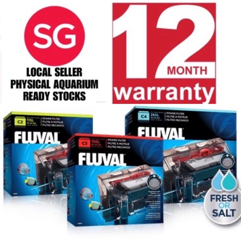 aquarium Fluval C2 C3 C4 Power Filter / Hang On Filter Fluval C-Series ...