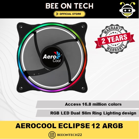 AEROCOOL ECLIPSE 12 ARGB (FAN-12CM) | Shopee Singapore
