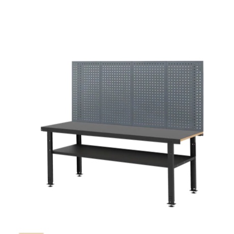 BOXO TOOLS | 2M Workbench with Steel Metal Table Top and Back Panel ...