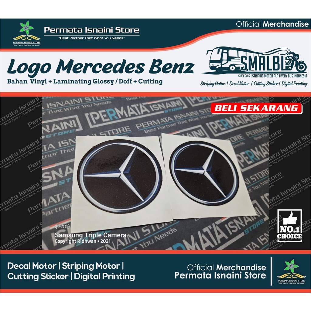Bismania style Mercedes Benz Logo Vinyl Sticker by PIS | Shopee Singapore