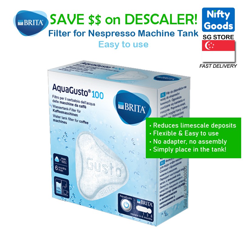 💦 BRITA AquaGusto Water Filter for Nespresso / Vertuo / Dolce Gusto ...
