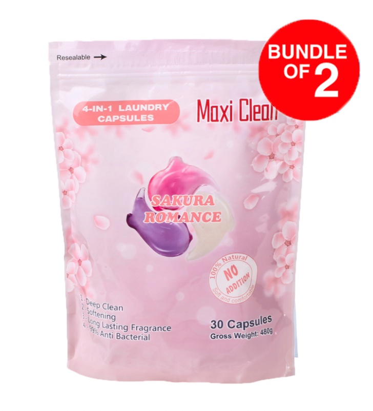 [Maxi Clean] 60/100 pods - Laundry Detergent Capsule / 4 Types ...