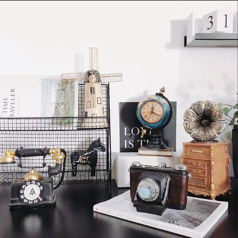 Vintage Ornaments Living Room Decorations Office Desk Statues Home ...