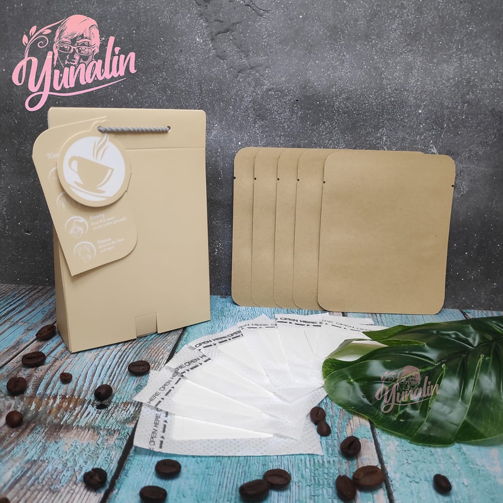 Triangle Box Package+Chocolate Papercraft Sachet+Drip Bag Filter | Drip ...