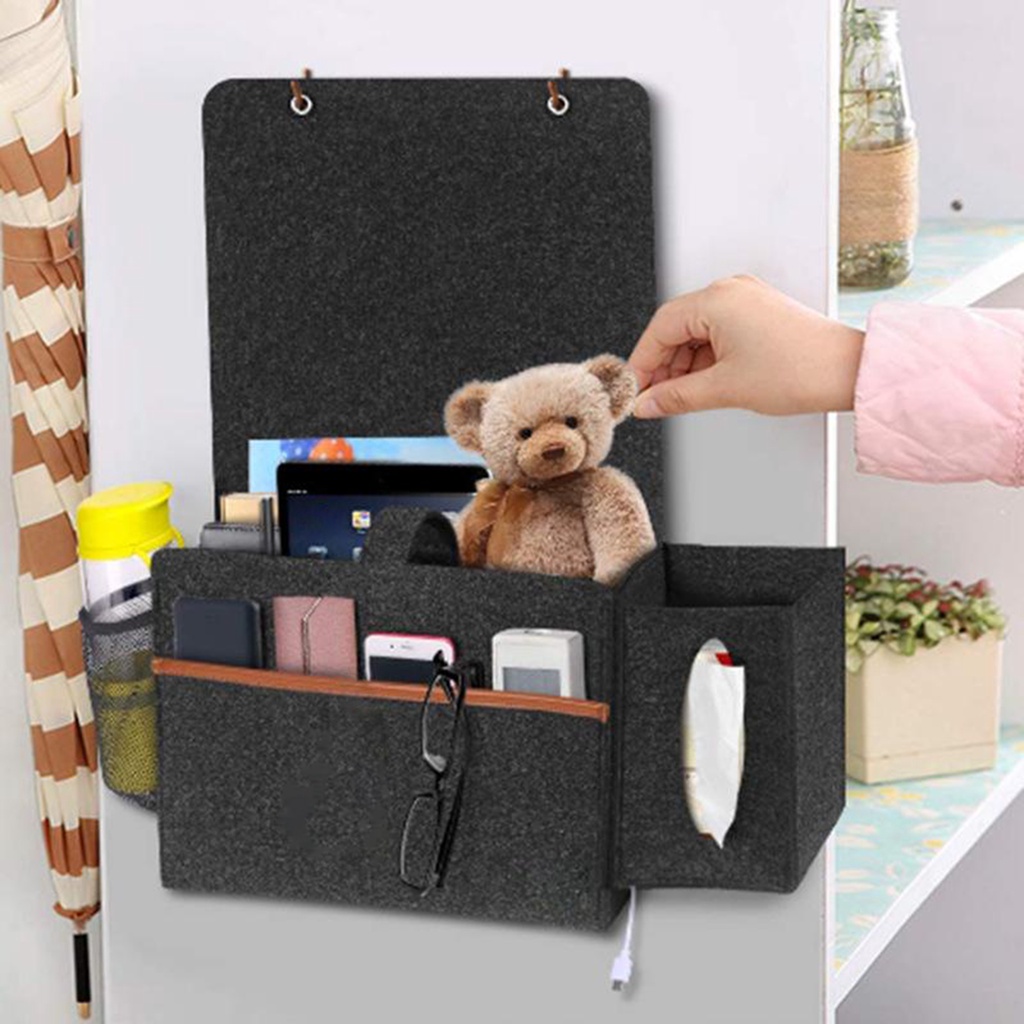 [IN STOCK]Bedside Bunk Bed Organizer Hanging Storage Bag with Tissue ...