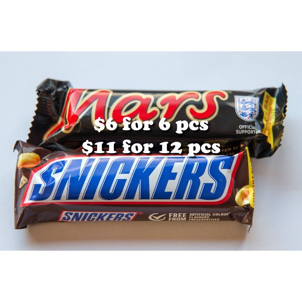 Snickers and Mars Bar 50g - Filipino Favorite | Shopee Singapore