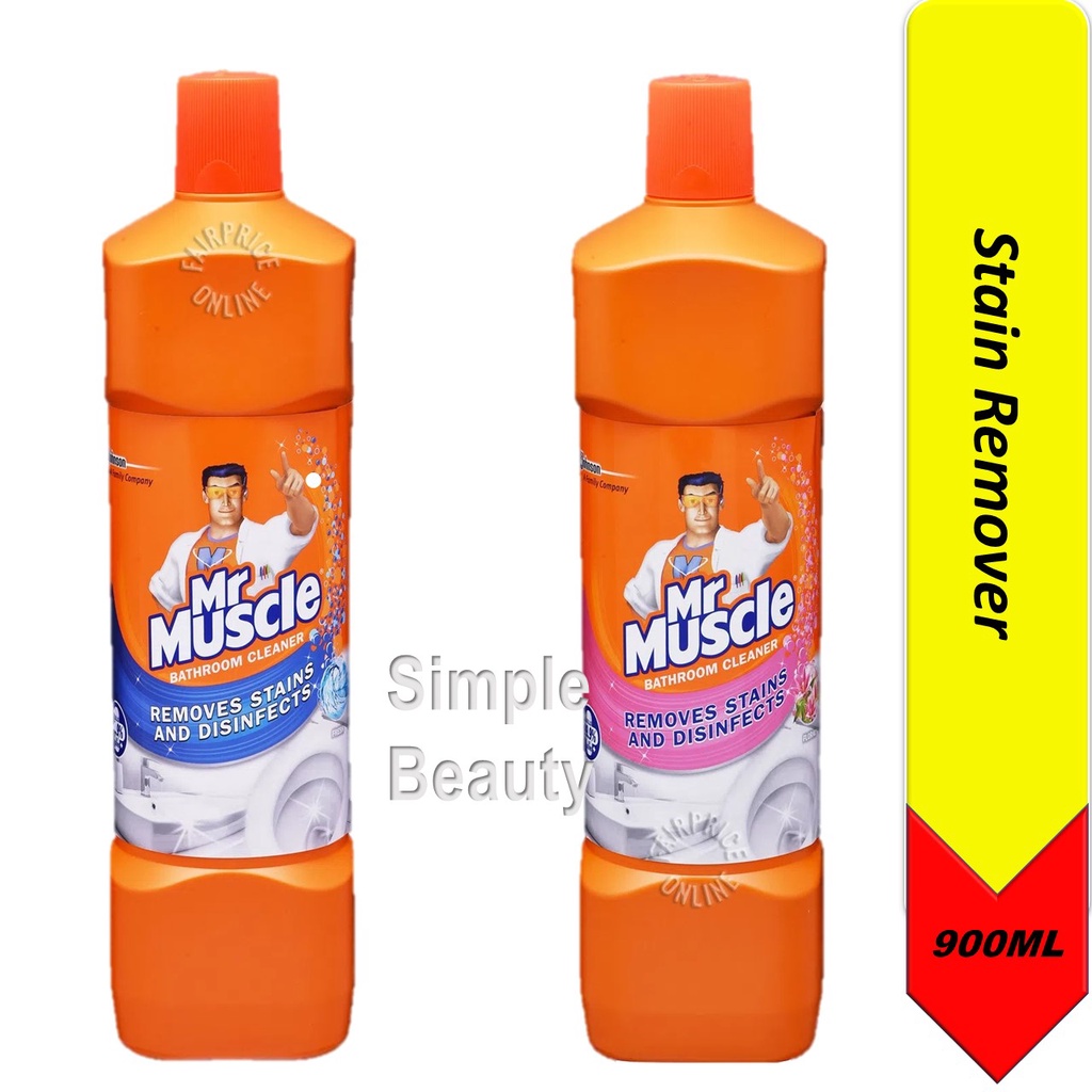 Mr Muscle Bathroom Cleaner Stain Remover, 900ml[Min] | Shopee Singapore