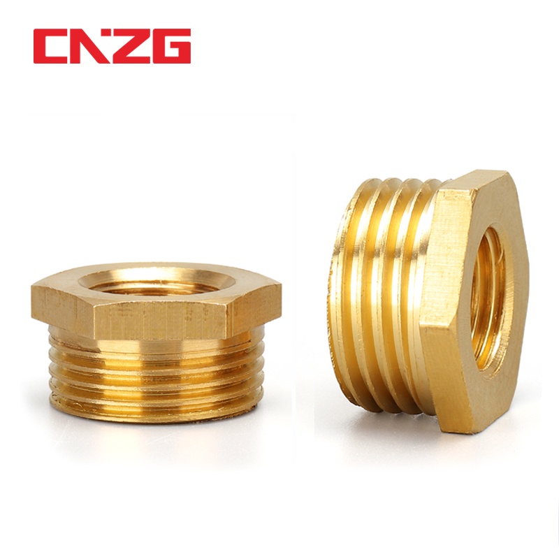 Brass Adapter Fitting BSP Reducer Hexagon Bushing Male to Female ...