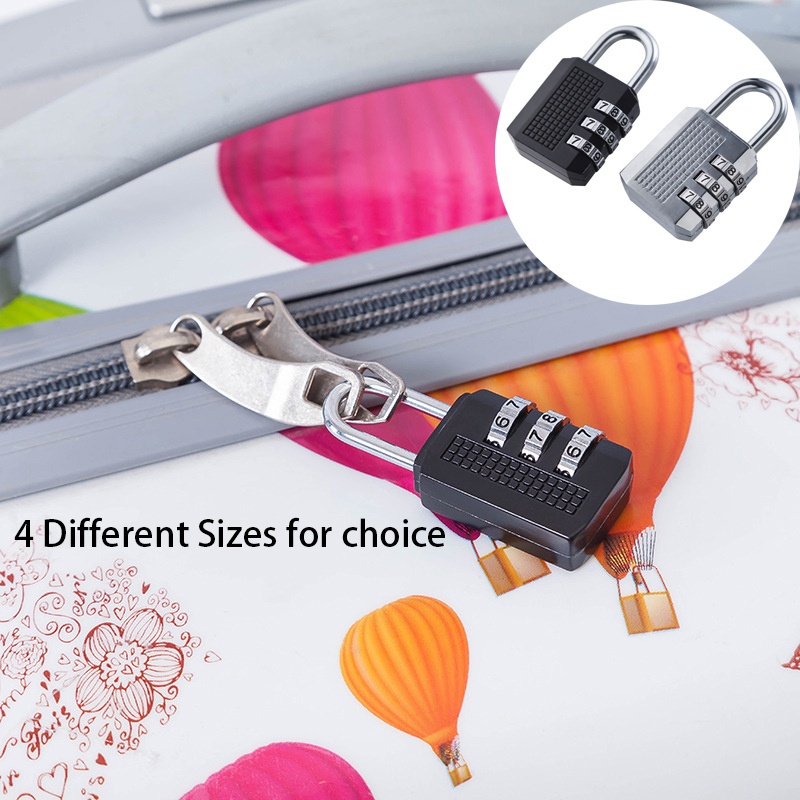 4 Sizes Password Lock Digit Alloy Lock Password Combination Suitcase ...