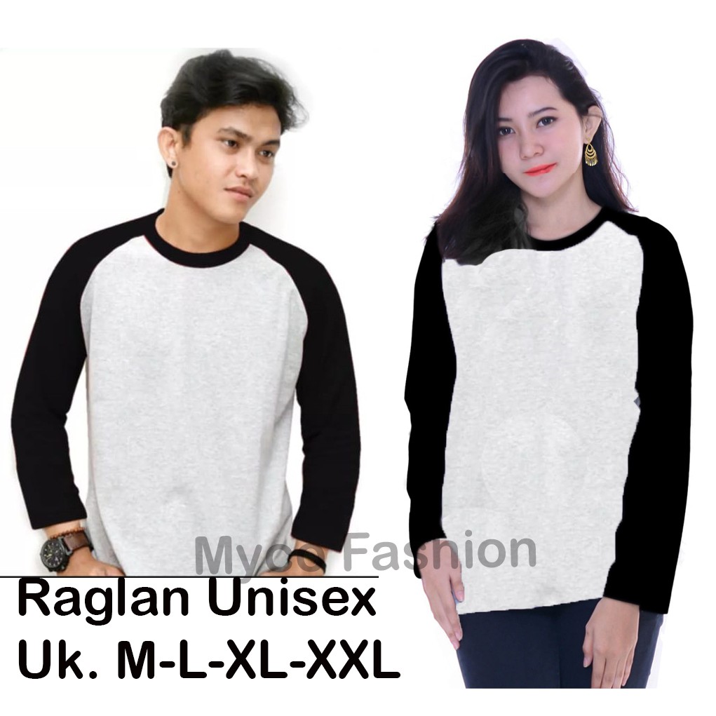 Myco Raglan T-shirt Light gray Misty M61 | Long Sleeves | Plain Plain ...