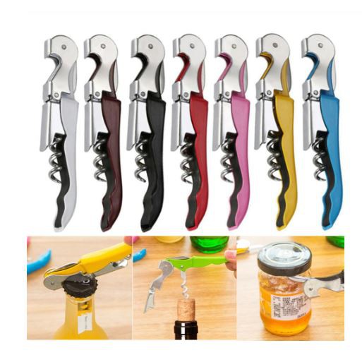 Stainless Steel Wine Beer Bottle Cap Corkscrew Opener * Multifunction ...