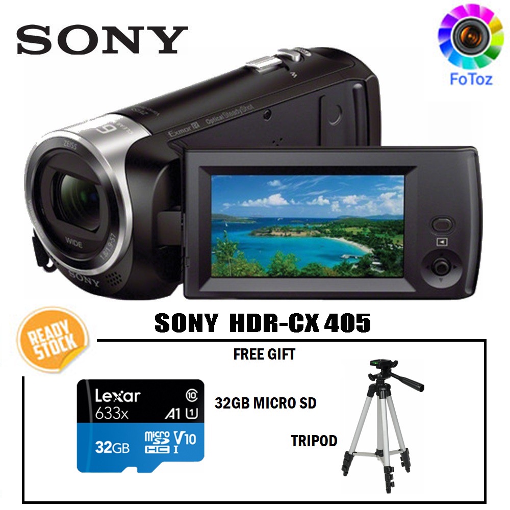 Sony HDR-CX405 / CX405 HD Handycam | Shopee Singapore