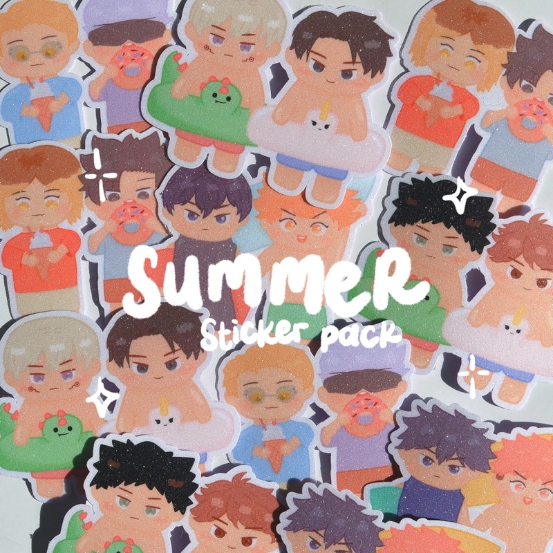 Haikyuu & Jujutsu Kaisen Sticker Pack - anime Stickers jjk kageyama ...