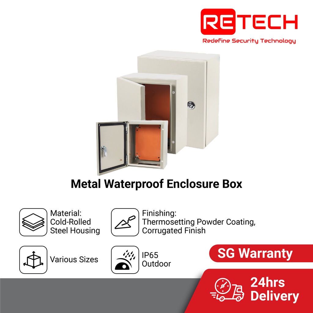 [Retech] Metal Waterproof Enclosure Box IP65 /Junction Box/ Metal ...