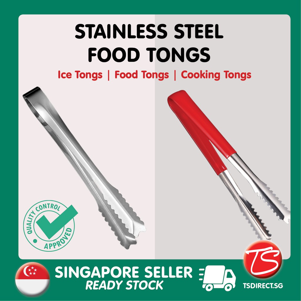 [2PCS SET] Multi Purpose Stainless Steel Food Tong for Kitchen Utensils ...
