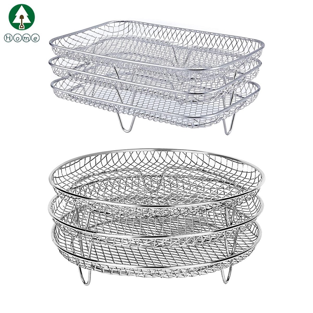 Air Fryer Three Stackable Dehydrator Racks 304 Stainless Steel Air ...
